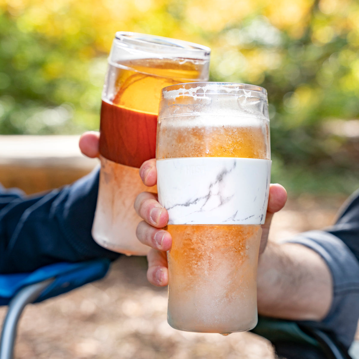 Host FREEZE Beer Glasses, Frozen Beer Mugs, Freezable Pint Glass Set ...