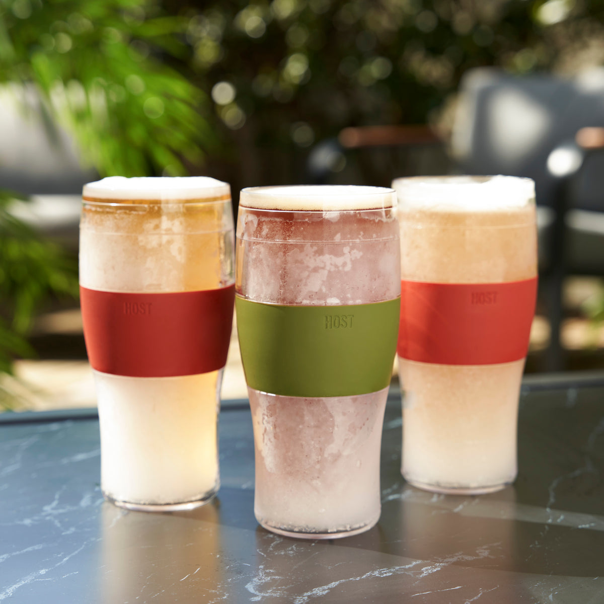 Host FREEZE Beer Glasses, Frozen Brew Mugs, Freezable Pint Glass Set ...